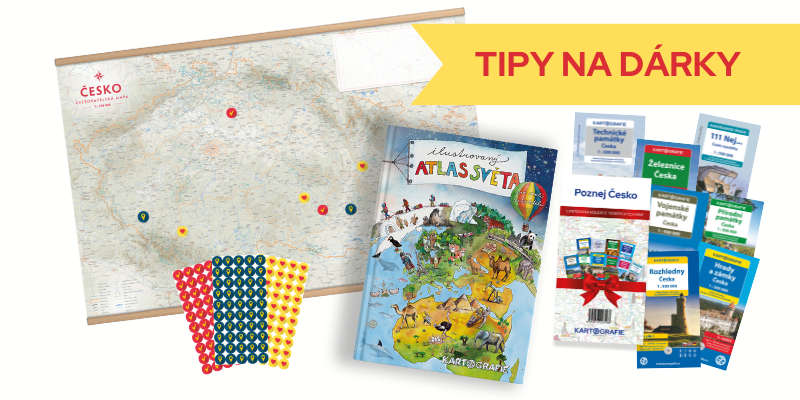 Tipy na dárky od Kartografie - Kartografie.cz